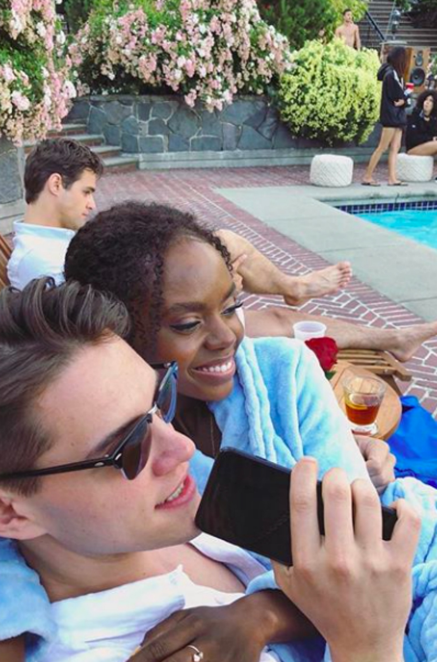 SEASON 3: RIVERDALE Pool Party on Day 2 of Filming Season 3 in Vancouver