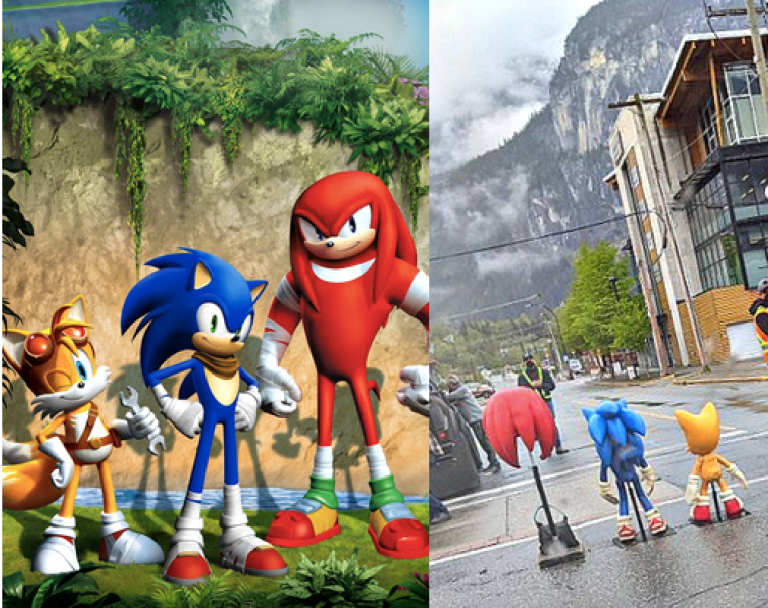 BIG MOVIE: Sonic, Tails & Knuckles Hit Squamish, BC as the New Green ...