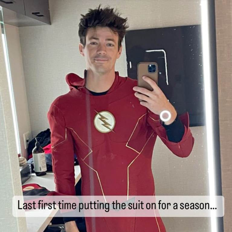 Grant Gustin Suits Up as THE FLASH for First Time in Final Season -at ...