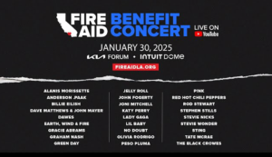 FIREAID BENEFIT CONCERT For Los Angeles Live Streaming Tonight